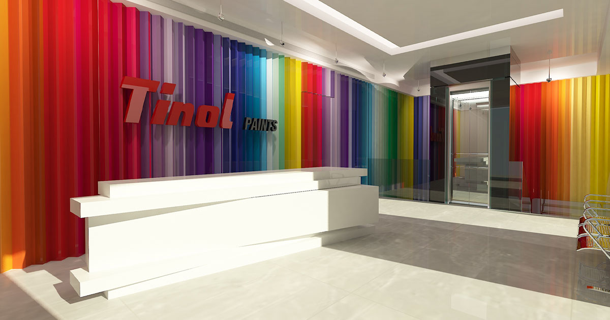 Tinol Paints, Beyrouth, Liban. A+BDC.